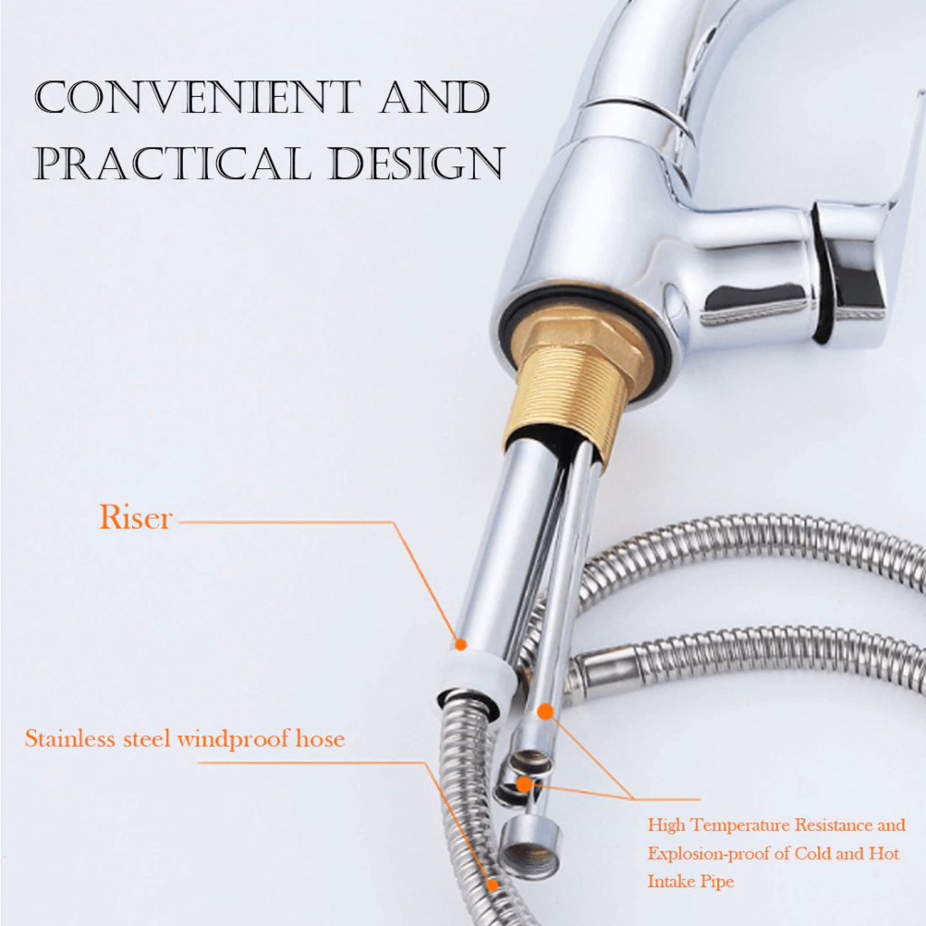 Height Adjustable Pull out Sink Tap - Top Kitchen Gadget
