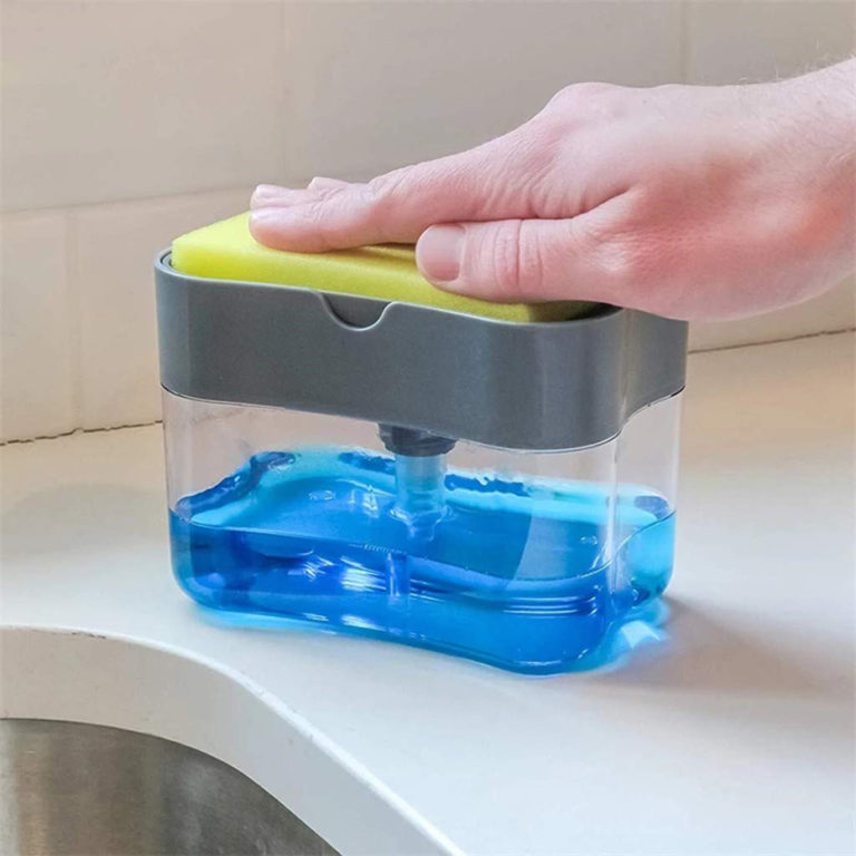 Soap Pump Dispenser and Sponge Holder - Top Kitchen Gadget