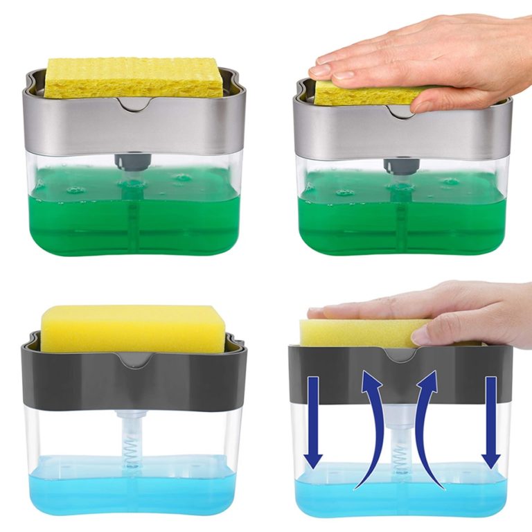 Soap Pump Dispenser and Sponge Holder - Top Kitchen Gadget