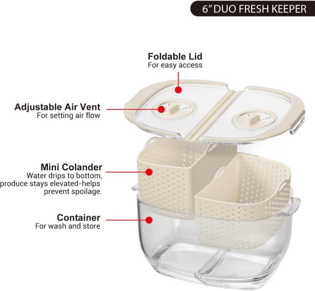 Fresh Produce Vegetable Fruit Storage Containers - Top Kitchen Gadget