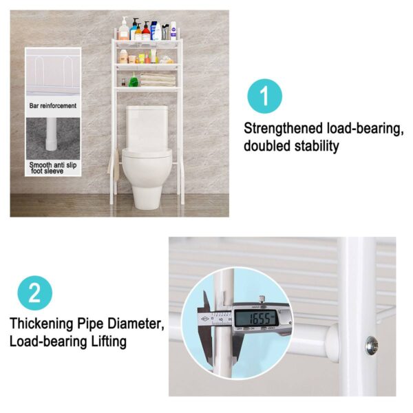 Over The Toilet Space-Saving Bathroom Storage Cabinet - Top Kitchen Gadget