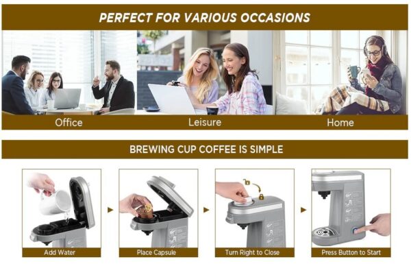 Single Serve Coffee Brewer for Pod Capsule - Top Kitchen Gadget
