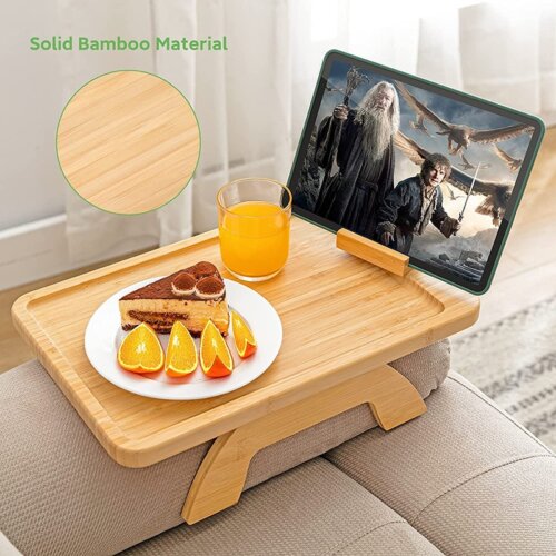 Bamboo Sofa Tray Table - Top Kitchen Gadget