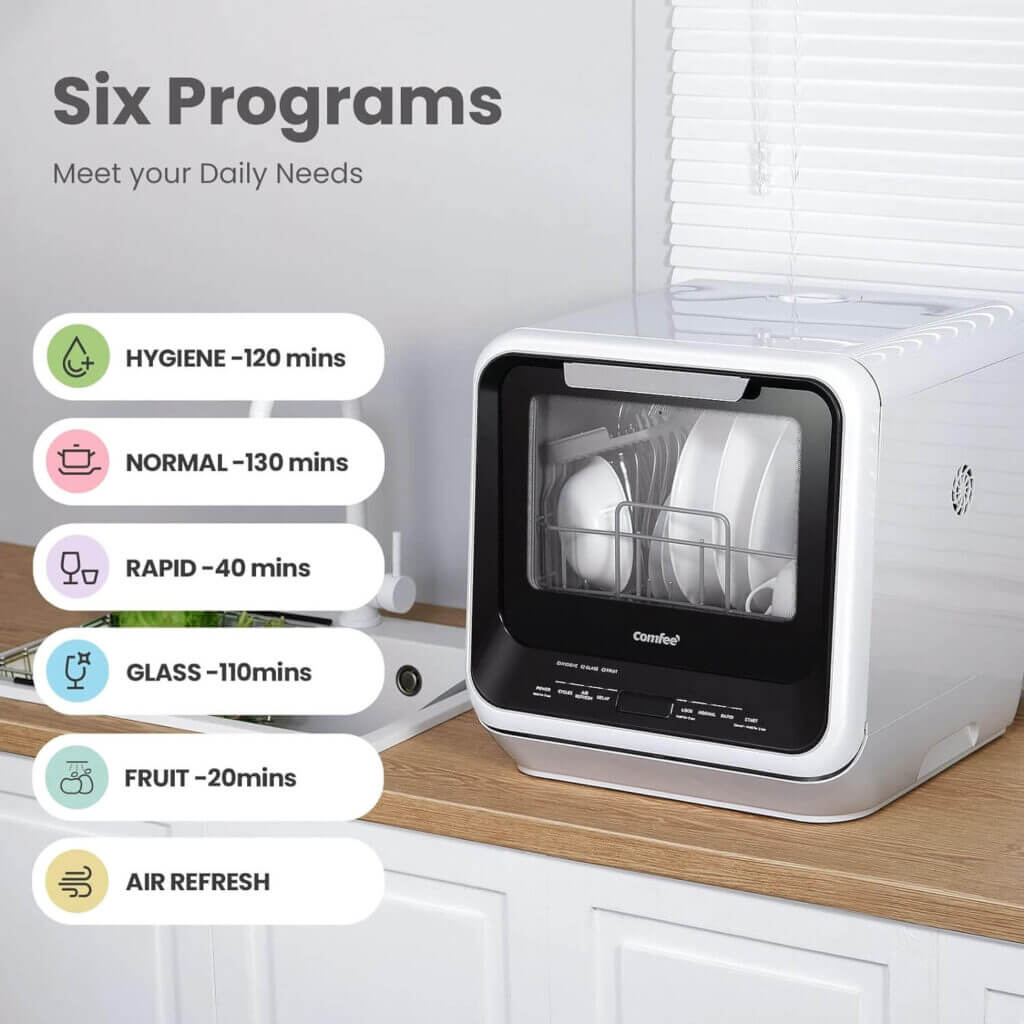COMFEE' Portable Dishwasher Countertop - Top Kitchen Gadget