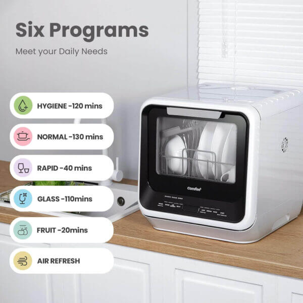 COMFEE' Portable Dishwasher Countertop - Top Kitchen Gadget